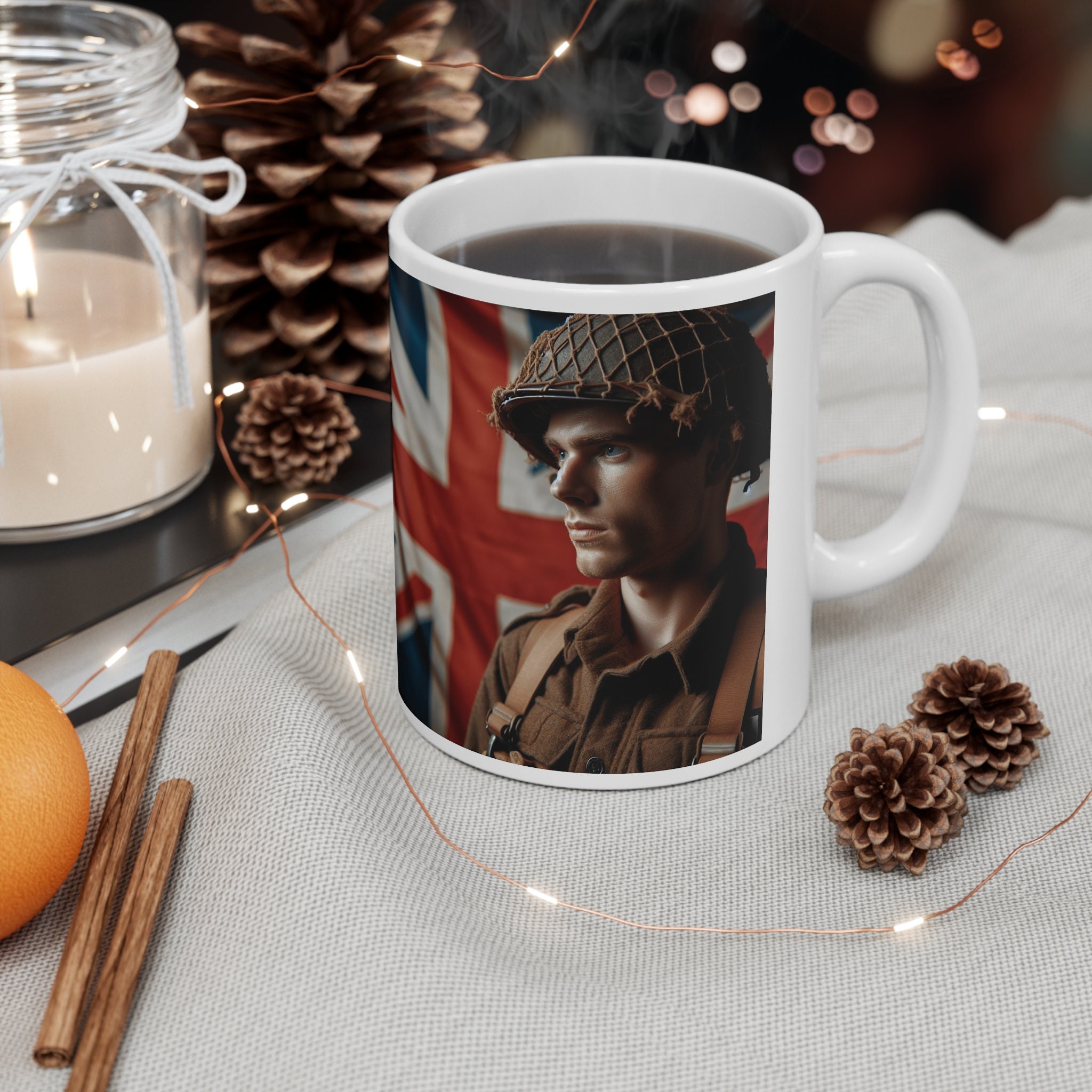 WW2 Soldier Mug With Union Jack Design Perfect Coffee/tea Mug for ...