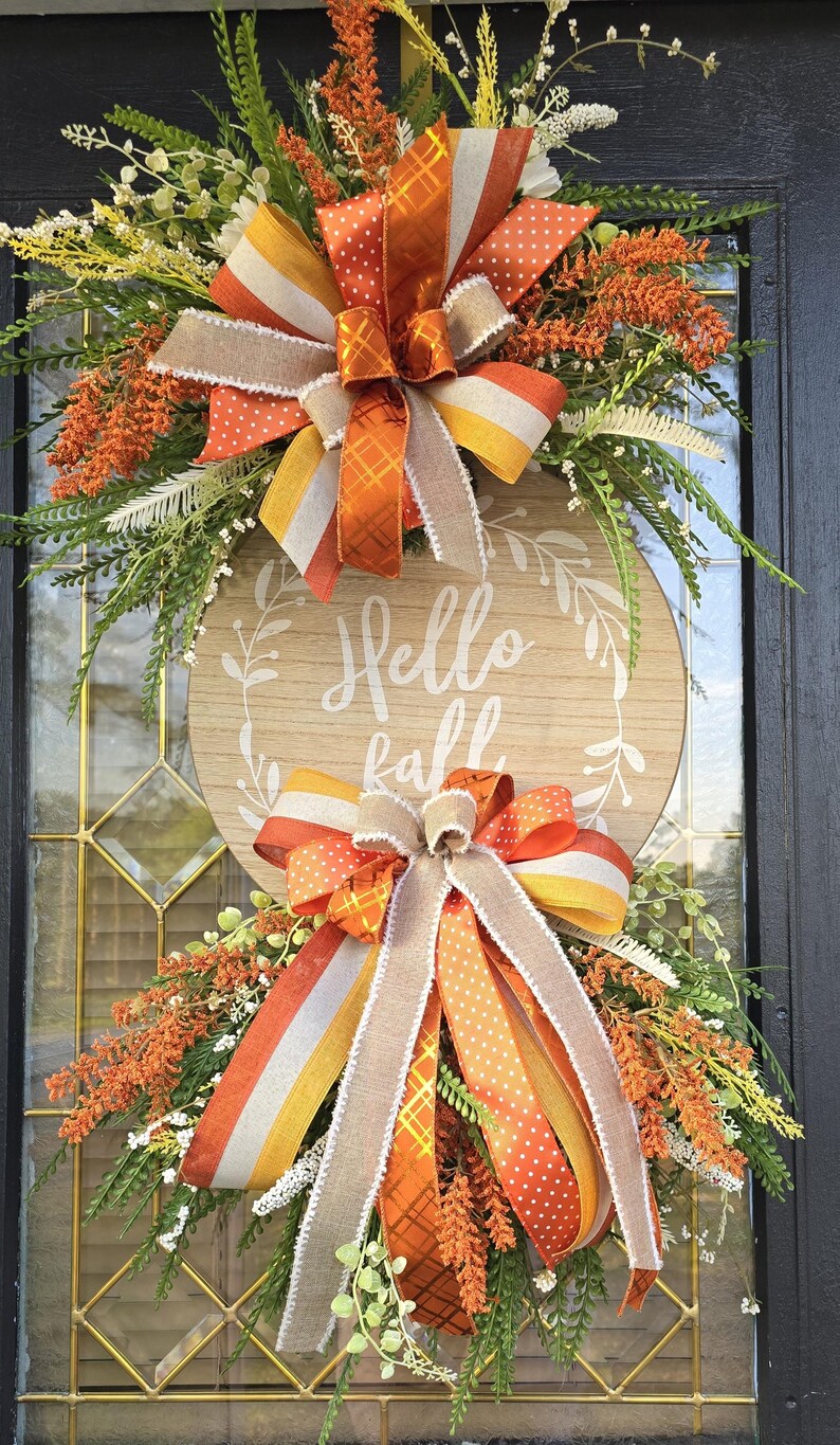 Large Hello Fall Wreath - Etsy