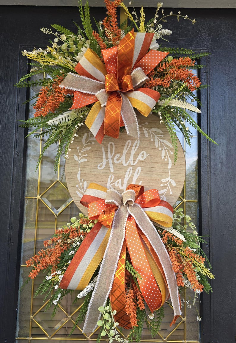 Large Hello Fall Wreath - Etsy