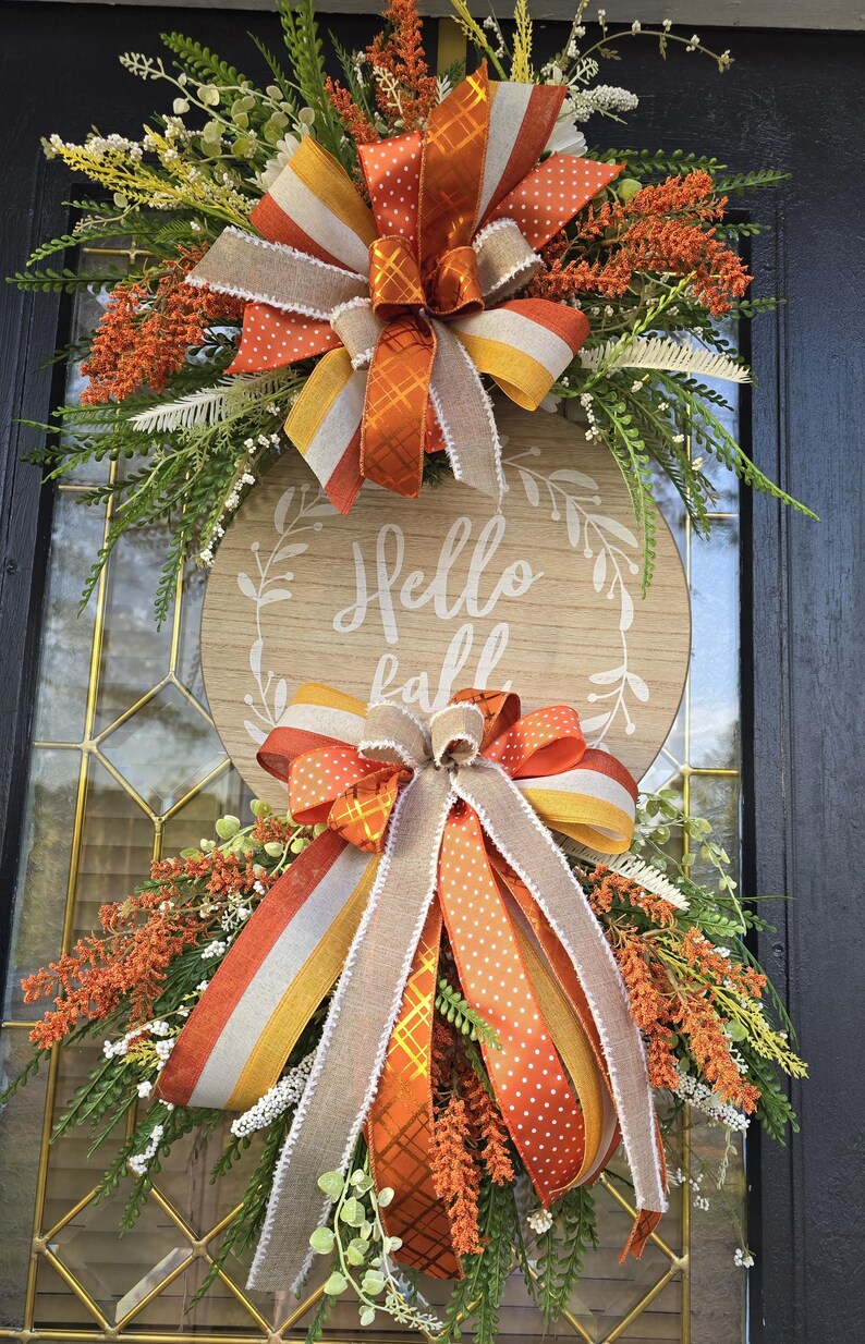Large Hello Fall Wreath - Etsy