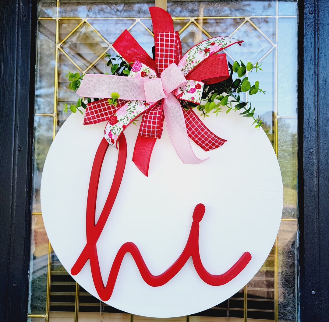 Red Door Wood Sign - Etsy