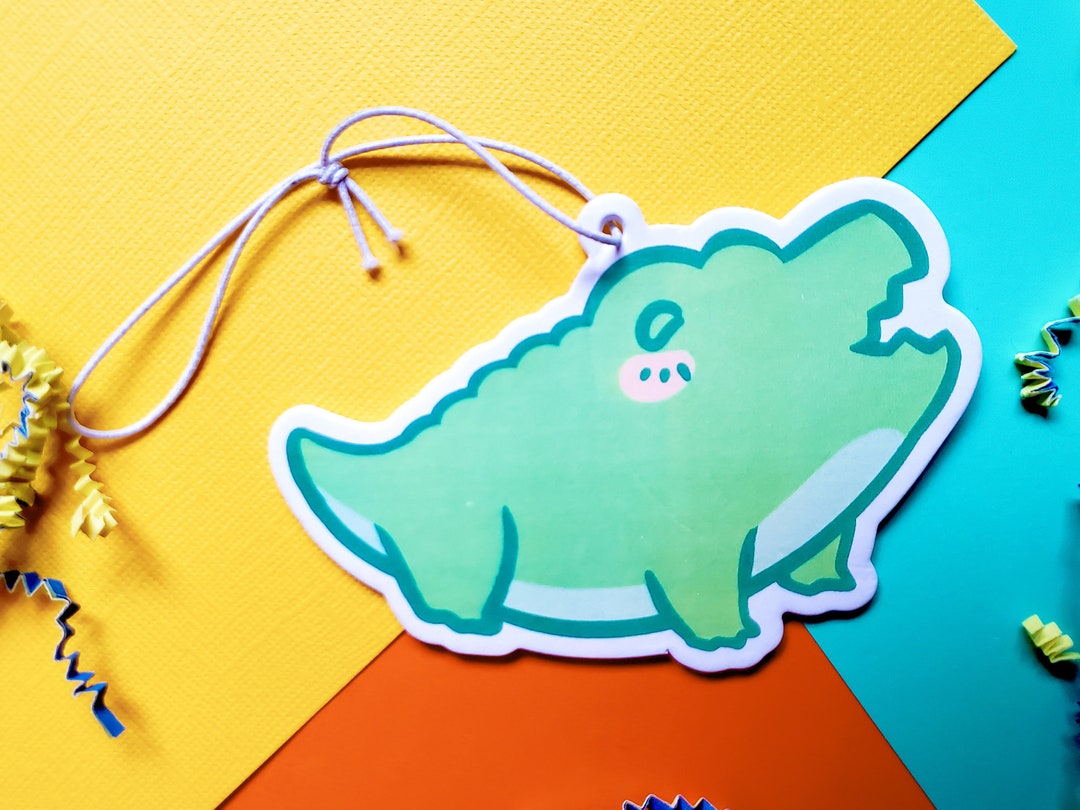 Excited Crocogator Honey Air Freshener Kawaii Green Cute Car Decoration ...