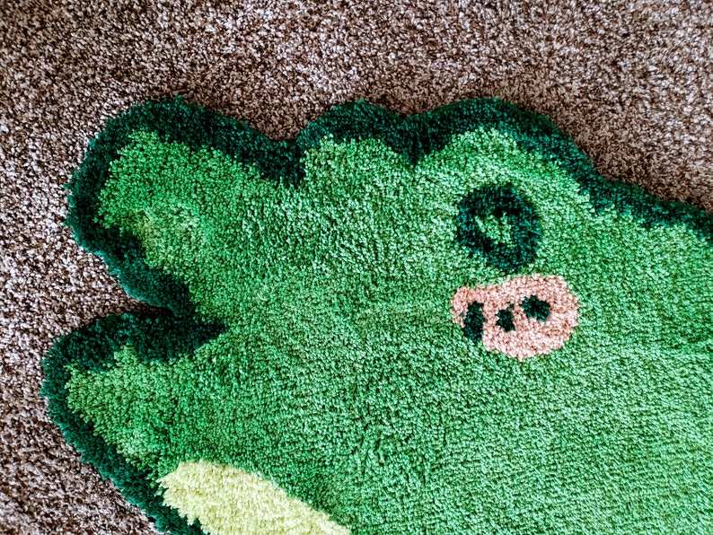 SOFT Crocogator Rug Cute Alligator Crocodile Rug for Bedroom Bathroom ...