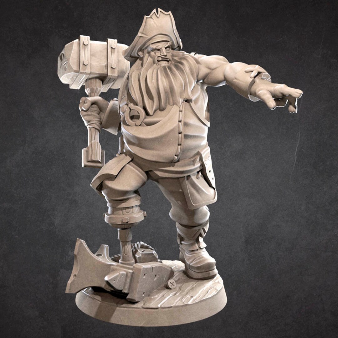 Pirate Blacksmith From Bite the Bullet's Blacksmith Set. Total Height ...