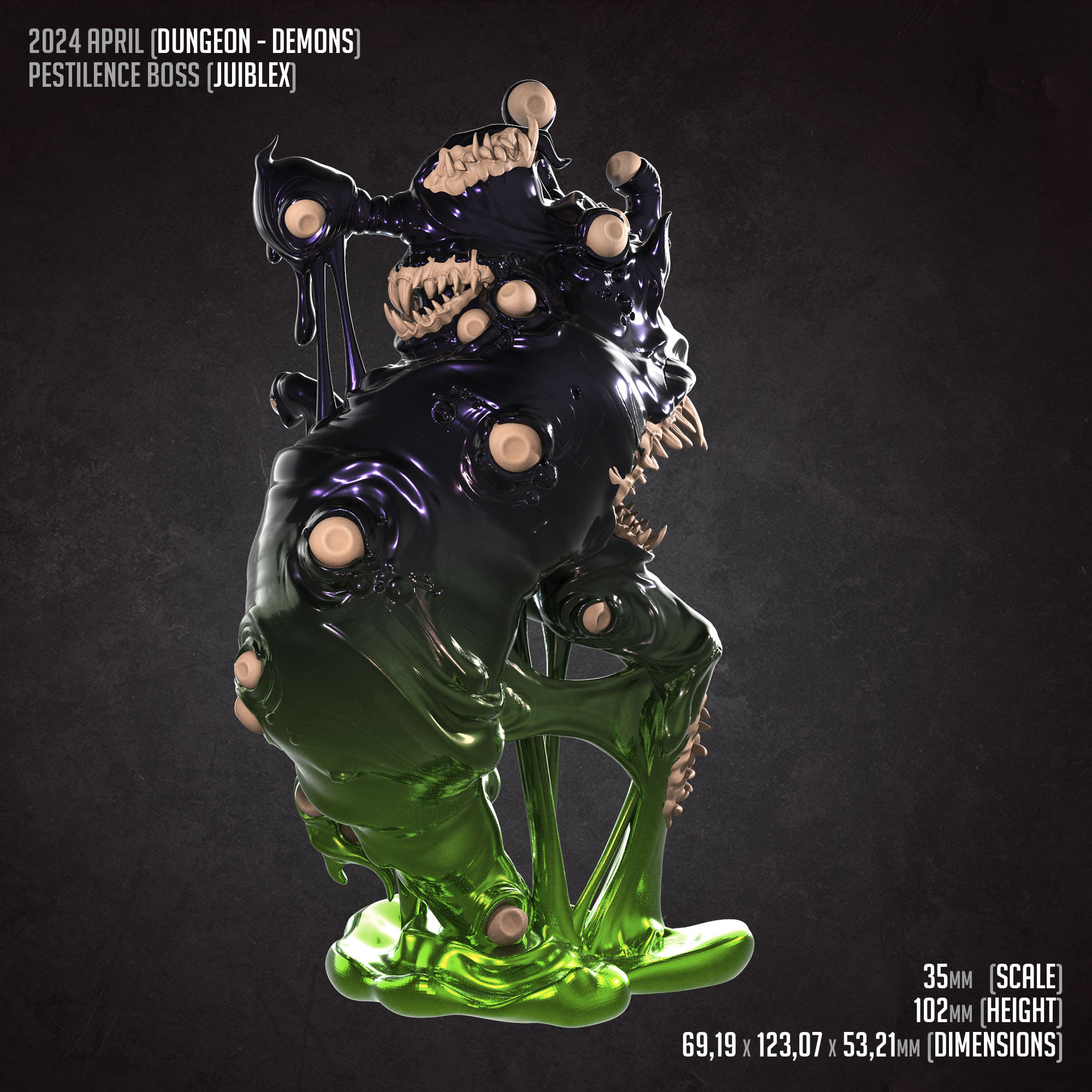 Jubilex, Demon of Pestilence, From Bite the Bullet's Dungeon Demons Set ...