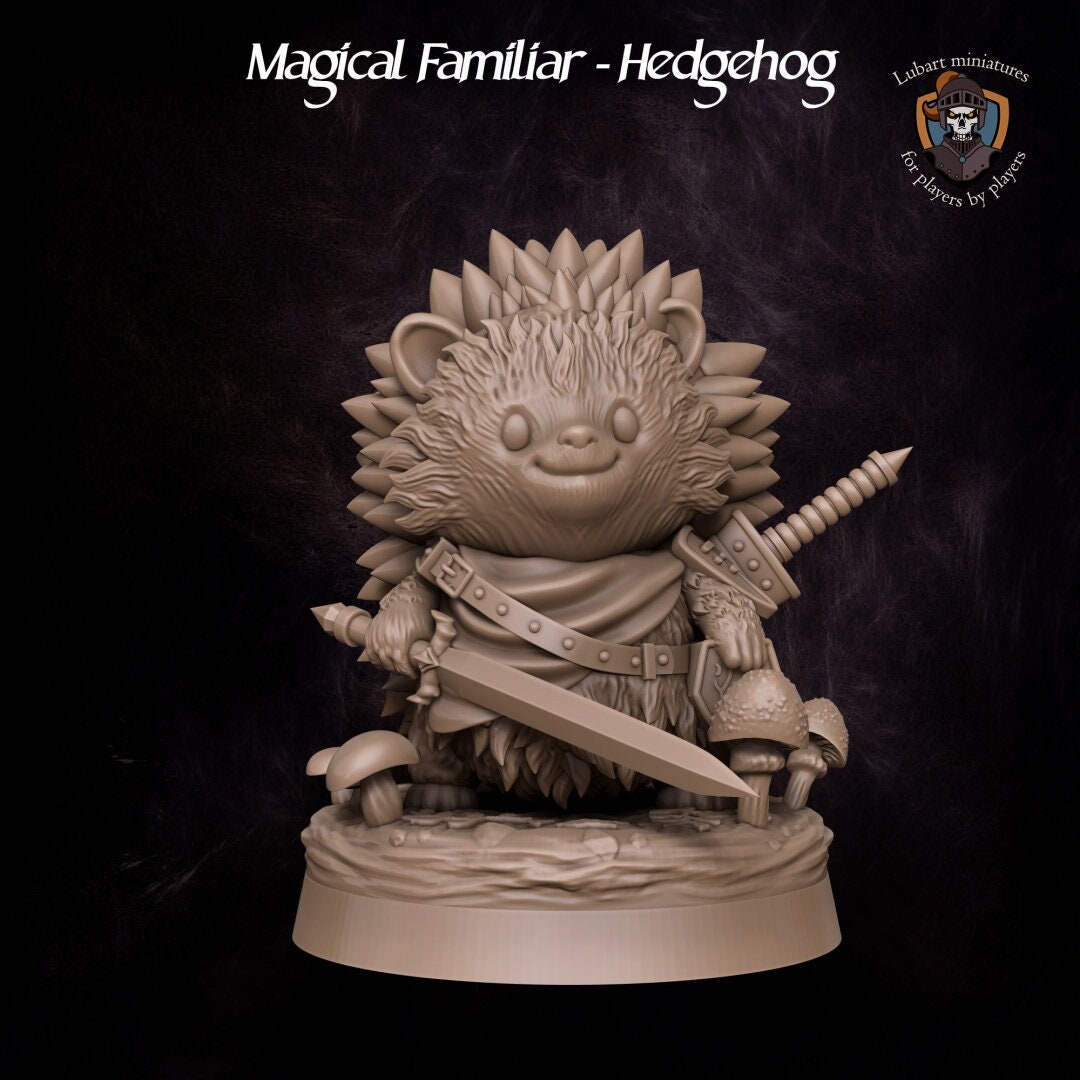 Hedgehog Adventurer From Lubart's Magical Familiars Set. Total Height ...