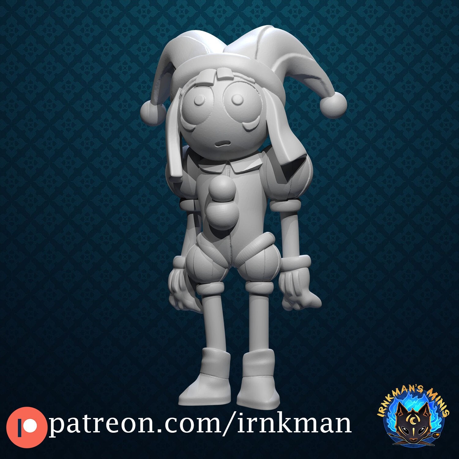 Jester Pomni From Irnkman Minis. Total Height Apx. 44mm - Etsy