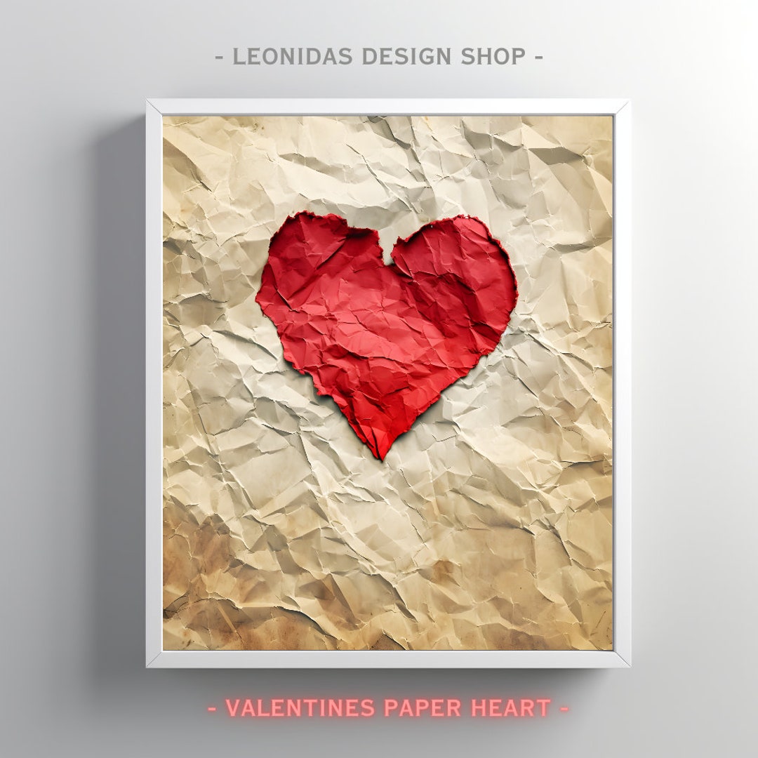 Valentines Day Art Valentines Heart Print Valentines Day Gift for Her ...