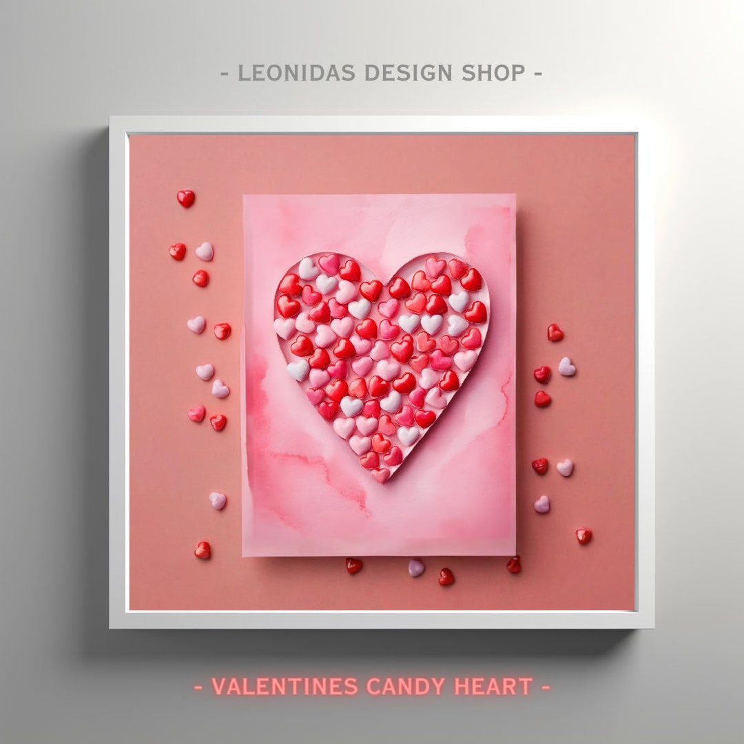 Valentines Day Art Valentines Heart Print Valentines Day Gift for Her ...
