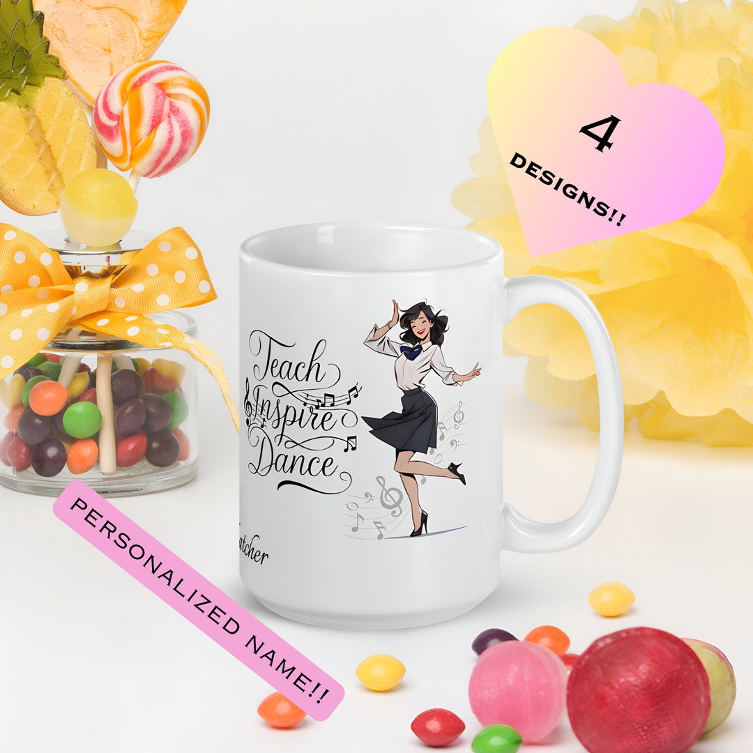 Personalized Dance Teacher Gift, Dance Teacher Mug, Fun Teacher Gift ...