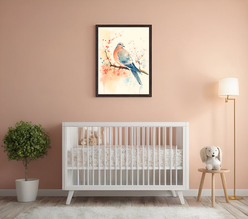 PRINTABLE Art Dove Print Bird Portrait Dove Decor Home Decor Nursery ...