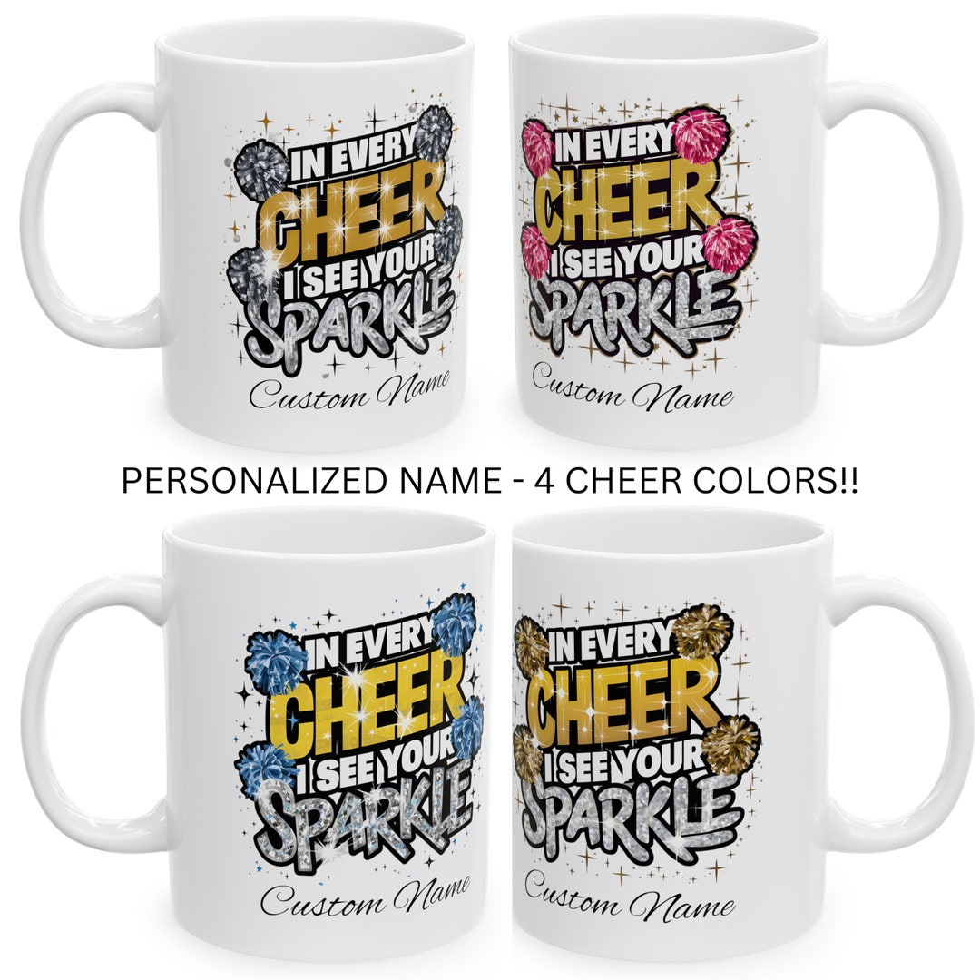 Personalized Cheerleader Mug Cheer Coach Gift Cheer Squad Cheerleader ...