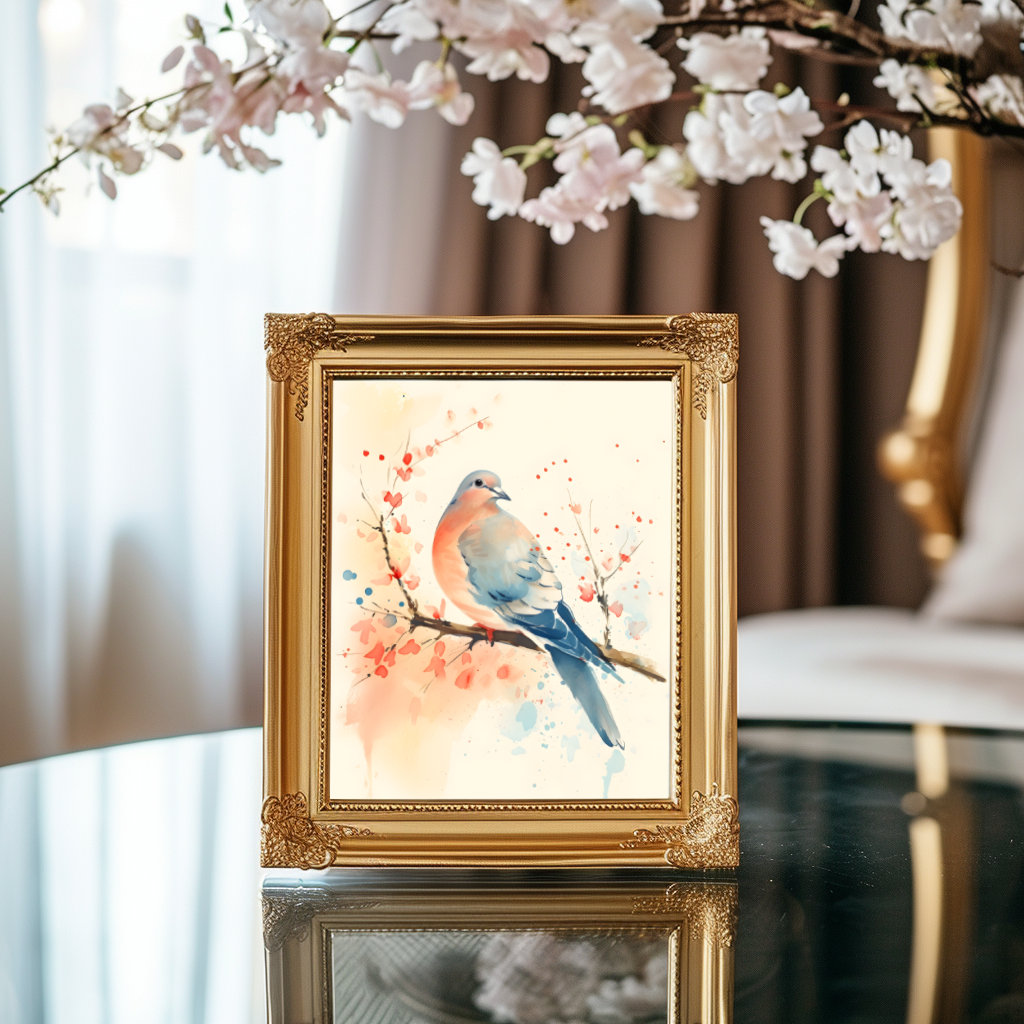 PRINTABLE Art Dove Print Bird Portrait Dove Decor Home Decor Nursery ...