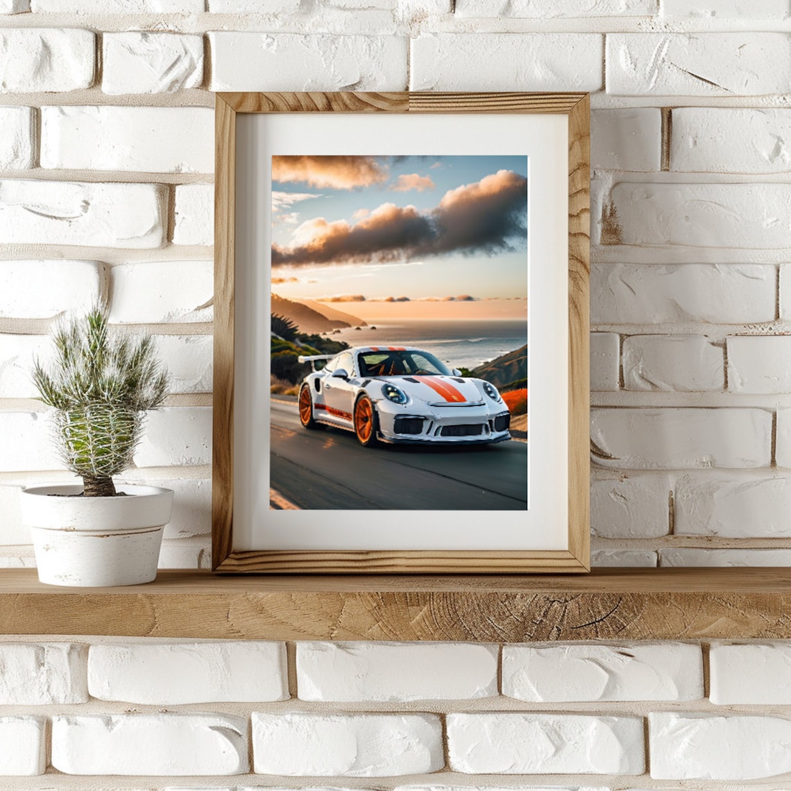 Porsche Print Porsche Art Porsche GT3RS Poster Exotic Car Wall Art Desk ...