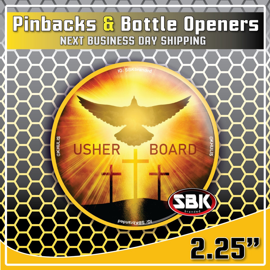 Church Usher Board Badge L Name Tag Pin L Christian Keychain L Cross ...