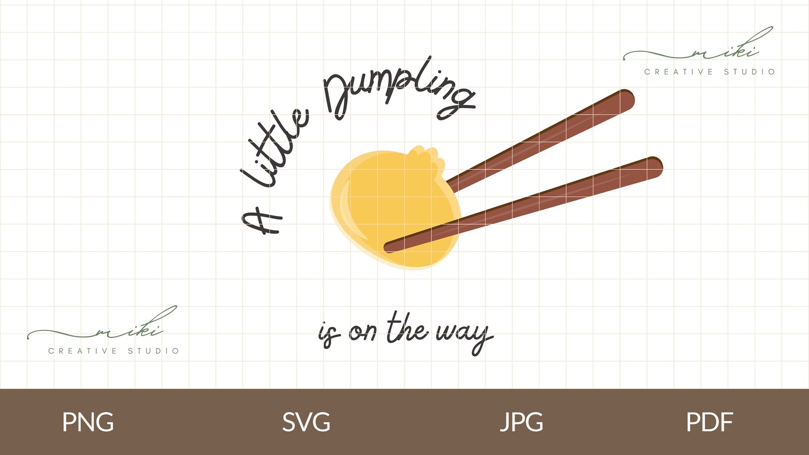 A Little Dumpling is on the Way SVG | Png Pregnancy Announcement Sgv ...