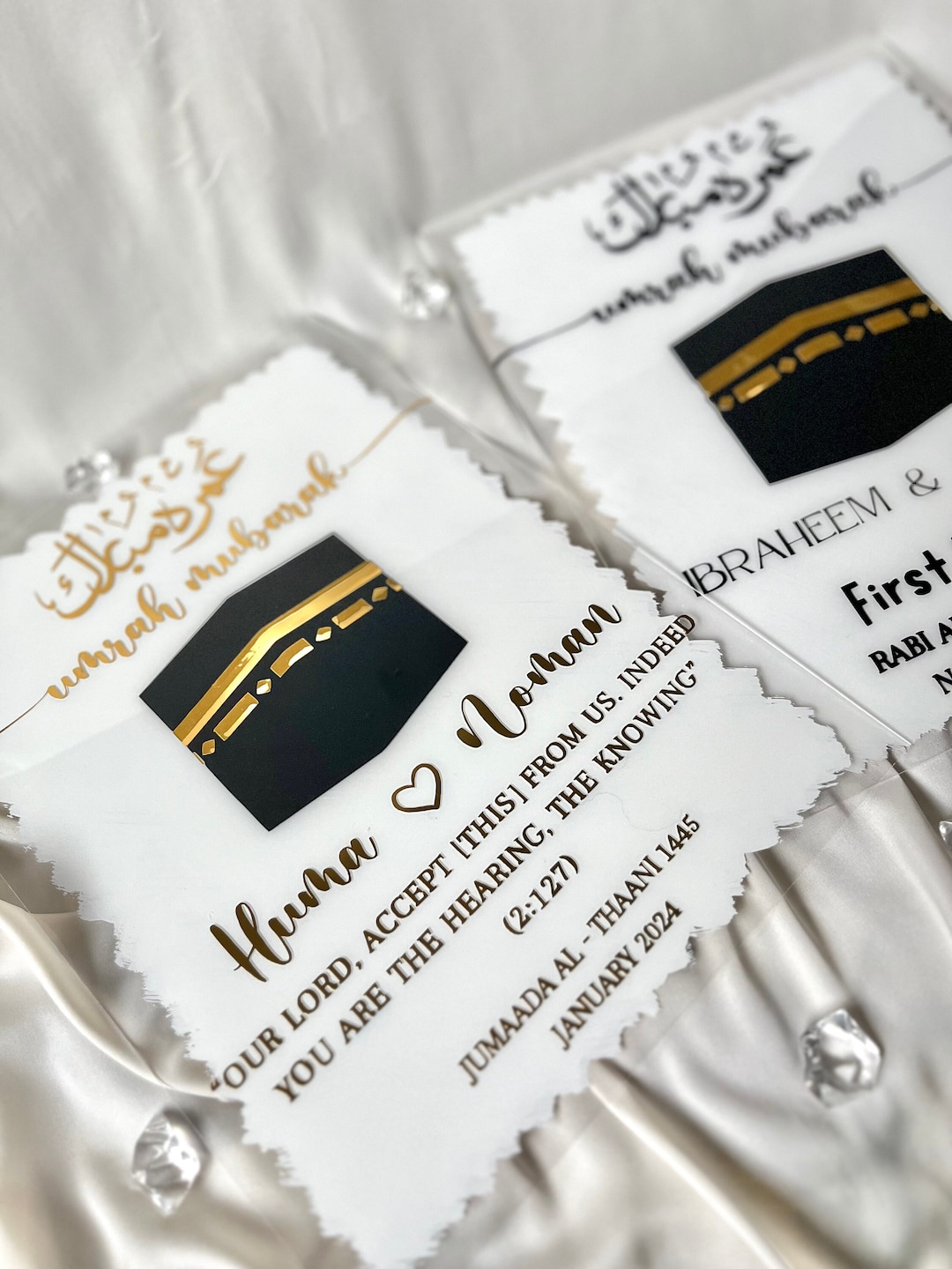 Personalized Acrylic Umrah Hajj Mubarak Sign: Islamic Home Decor - Etsy ...