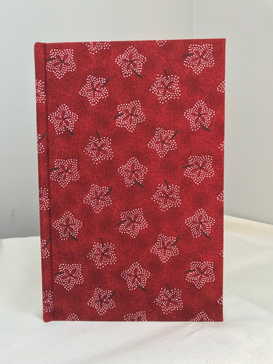 Cloth Bound Bullet Journal, Notebook, Hand-bound, Floral - Etsy