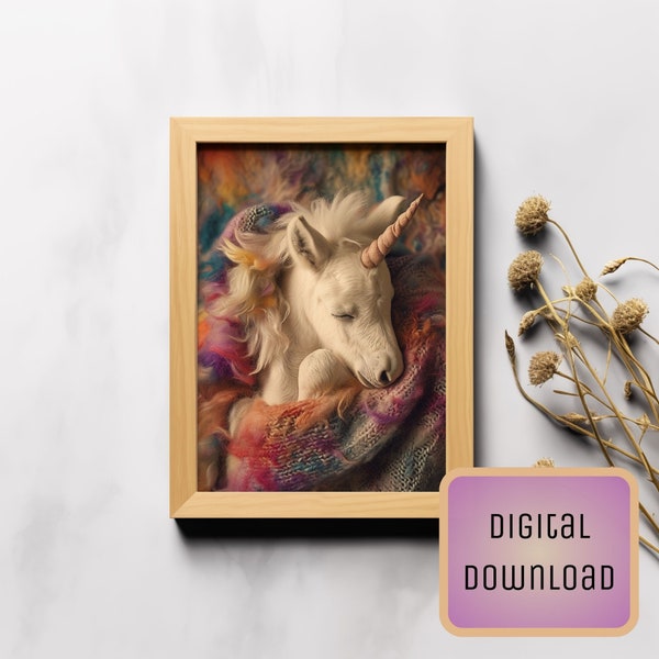 Unicorn Painting - Etsy