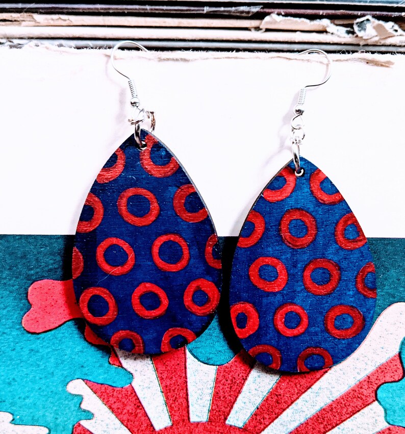 Phish Maze Donut Phish Earrings Woodburned Phish Jewelry - Etsy