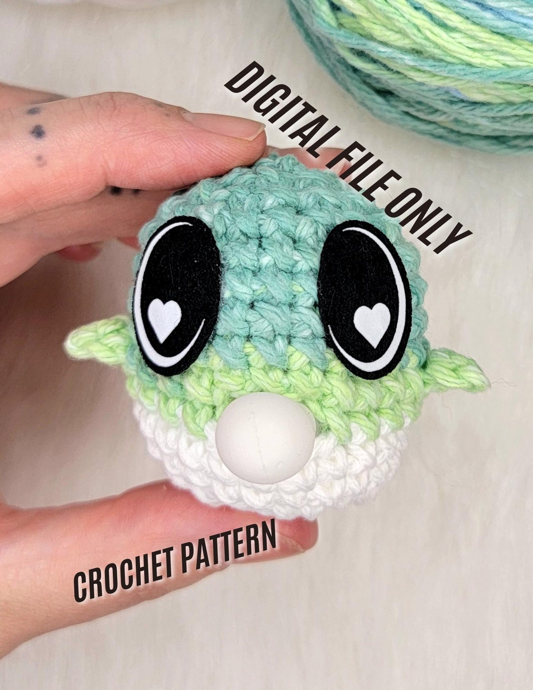 Big Head Bubble Fish Crochet Pattern - Advanced Beginner DIY Fidget Toy ...