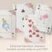 Printable Wonderland Jumbo Card Deck Editable Wonderland Table Numbers ...