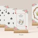 Printable Wonderland Jumbo Card Deck Editable Wonderland Table Numbers ...