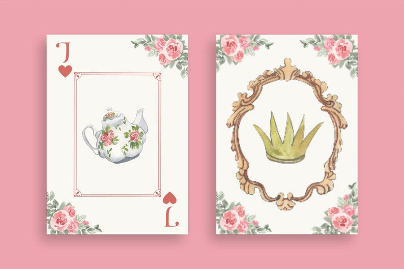 Printable Alice in Wonderland Jumbo Card Deck 3.5x5 Customizable ...
