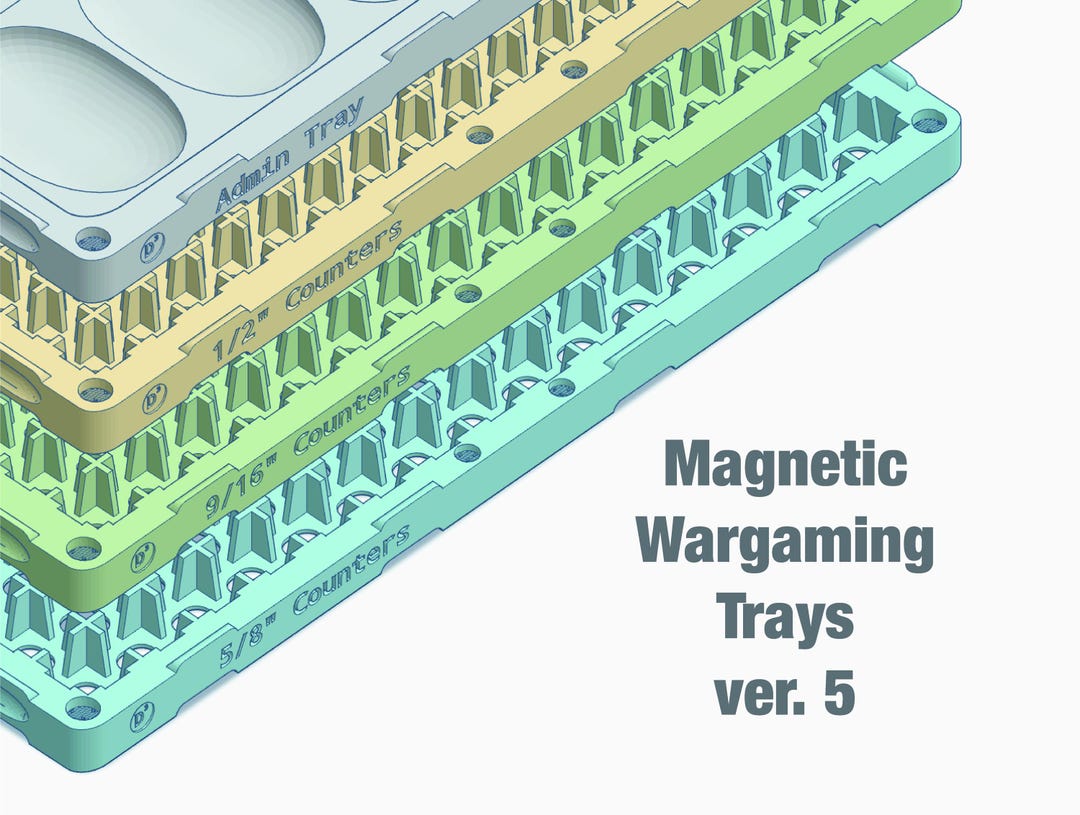 Magnetic Wargame Counter Trays V5 - Etsy