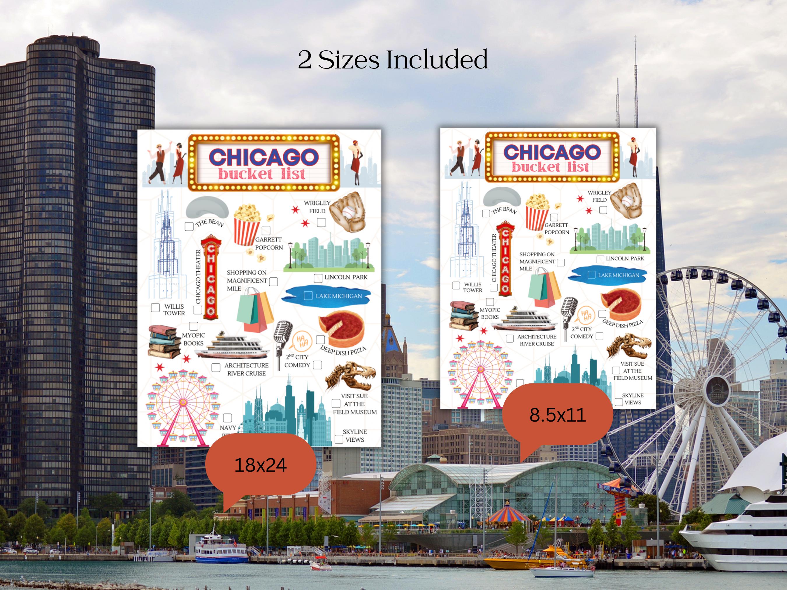 Chicago Bucket List / Illustrated Travel Guide for the Windy City ...
