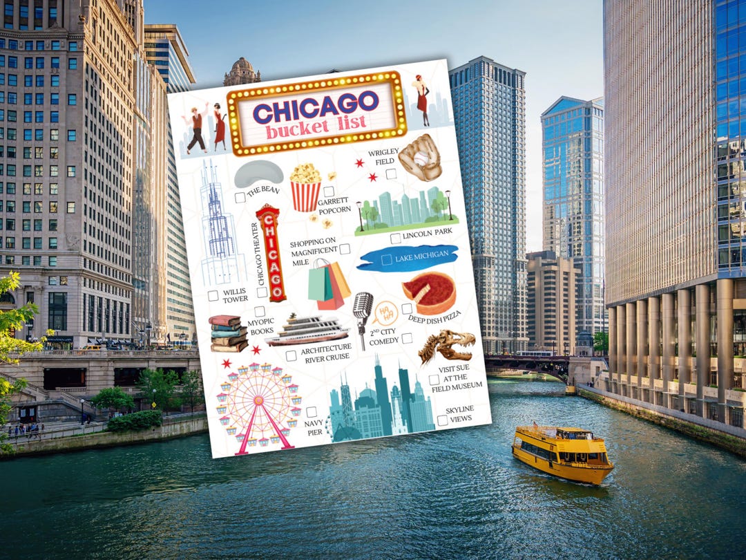 Chicago Bucket List / Illustrated Travel Guide for the Windy City ...