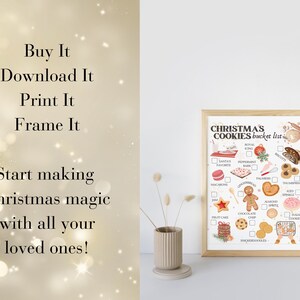 Christmas Cookies Bucket List/ Printable Holiday Baking Fun / Xmas ...