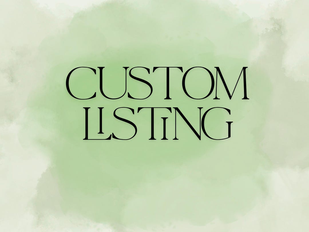 Custom Listing Order - Personalize an Existing Design Product - Etsy