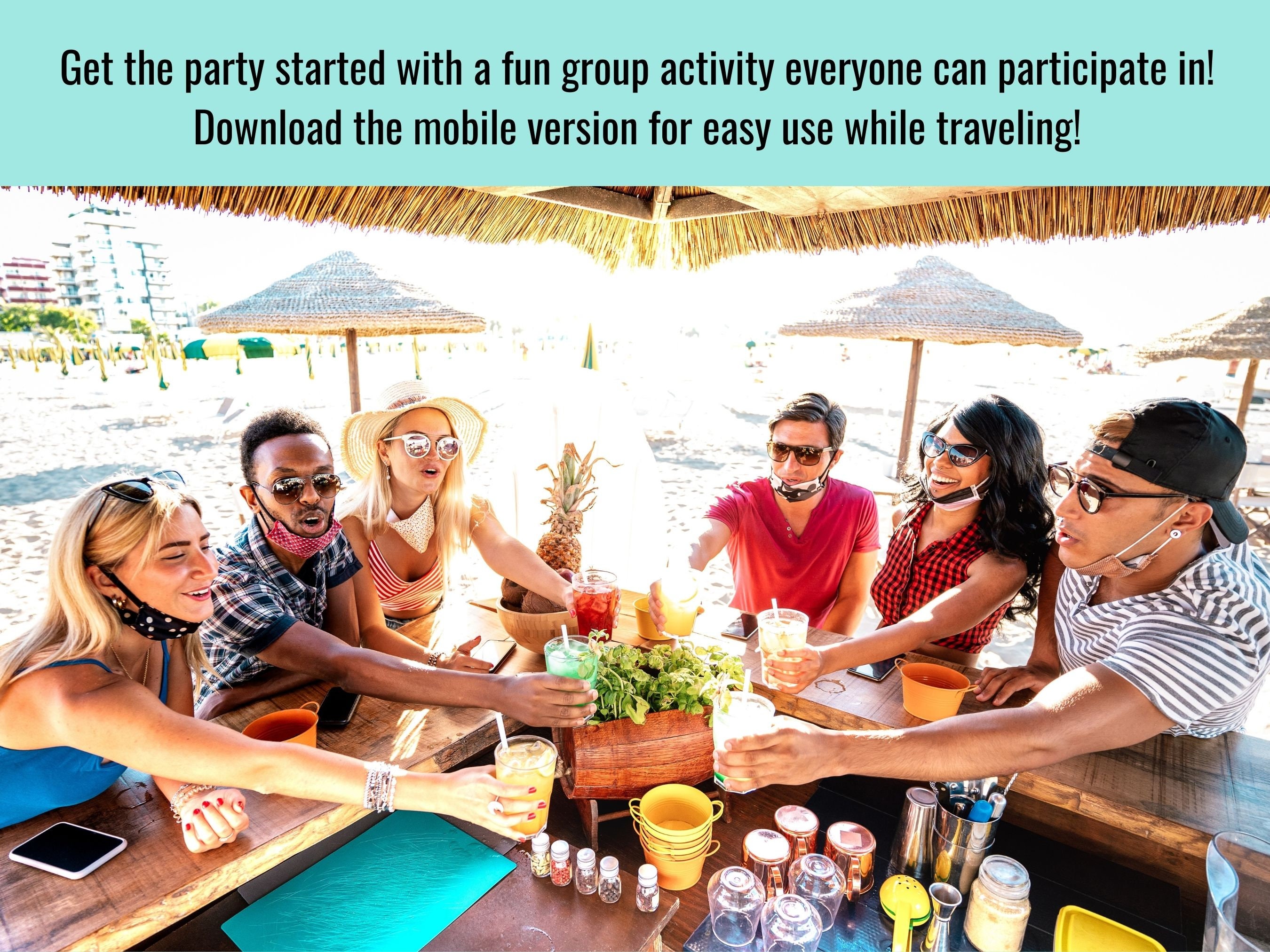 Adults Vacation Resort Scavenger Hunt Group Vacation Game for Friends ...