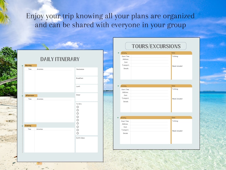 Printable Travel Planner - Essential Tool for Stress-free Travel - Etsy