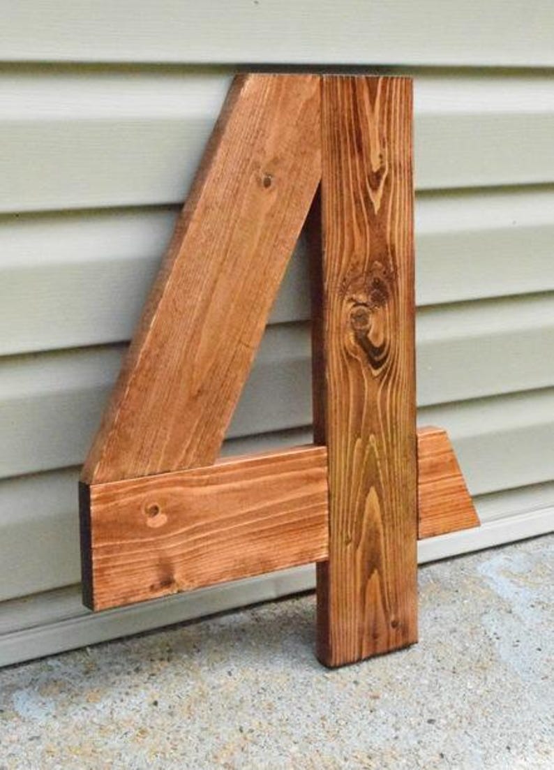 Large Numbers for Your Wall | Big Wooden Numbers | Large Wooden Numbers ...