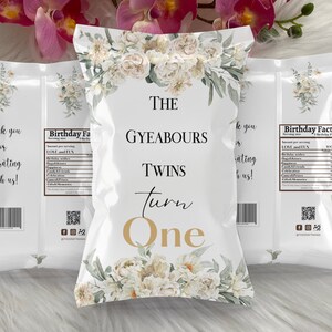 Personalised Chip Bags | Flowers Chips Bag | Customised Floral Crisp ...