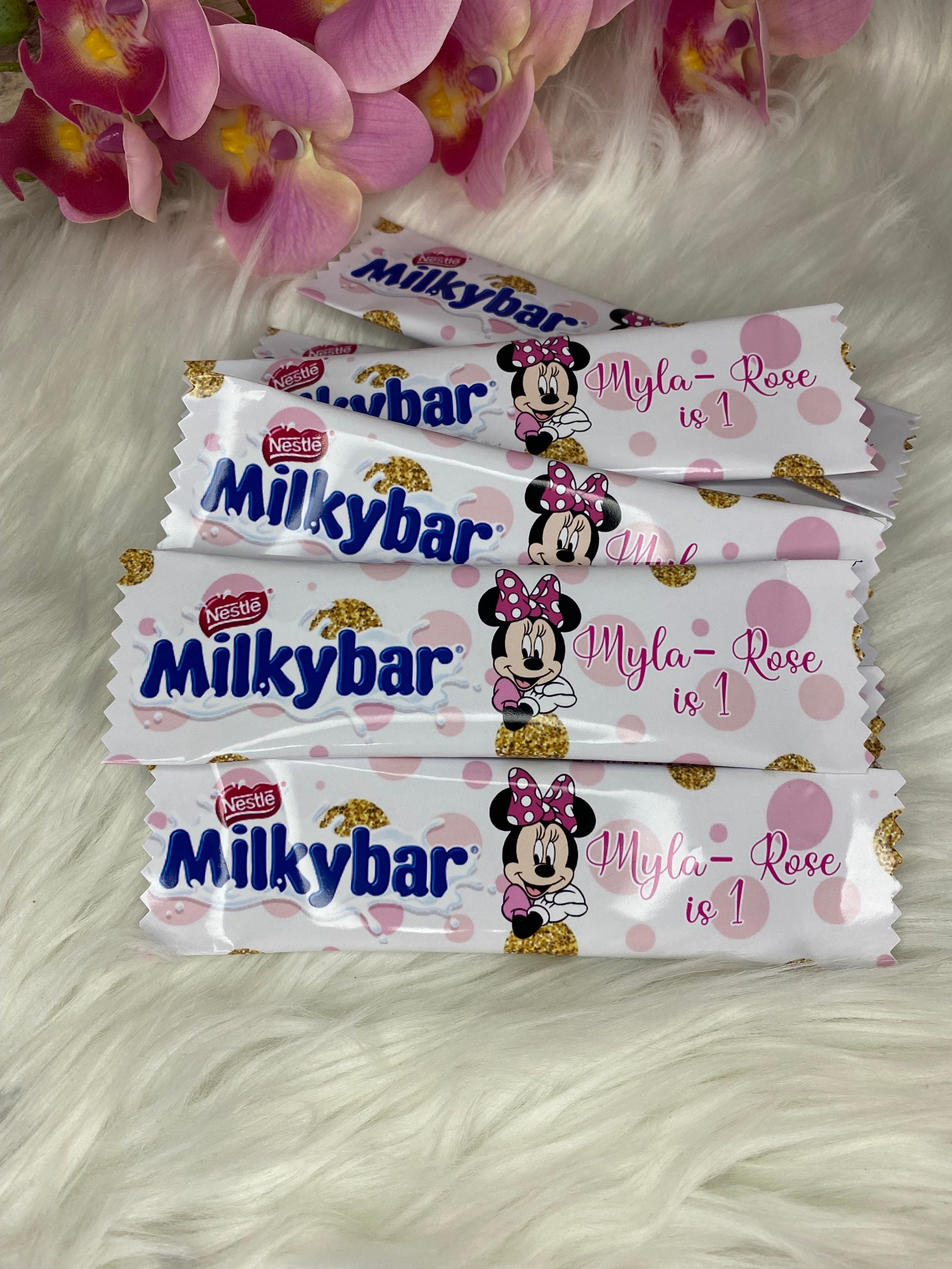 Personalised Milkybar Chocolate | Fairy 1st Birthday Party | Fairy ...