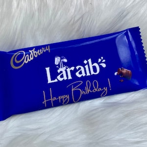 Personalised CADBURY Chocolate Wrapper | Personalised Birthday ...