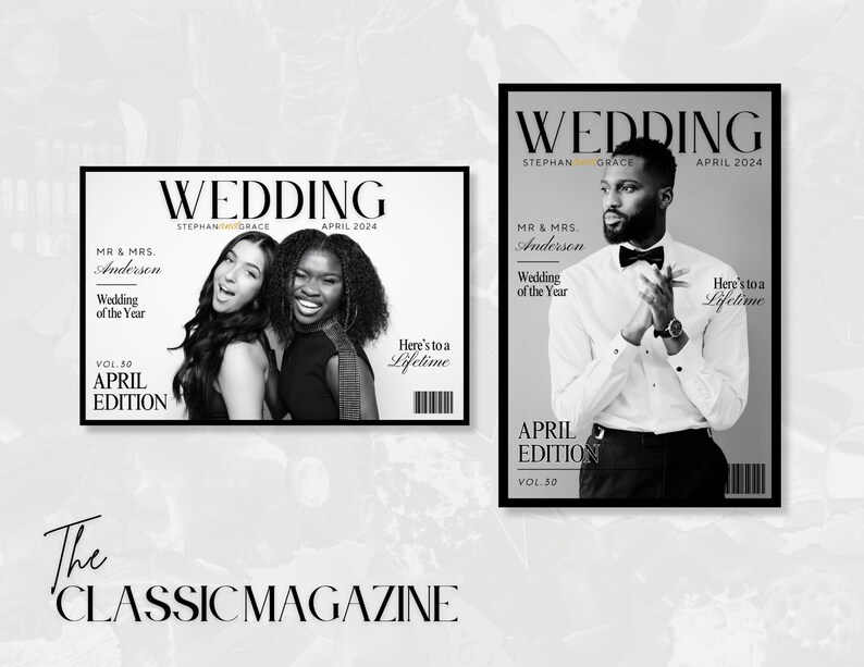 Classic Magazine 4x6 Photo Booth Template 6x4 Photo Booth Template ...