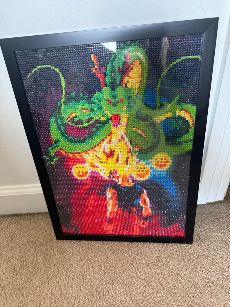 Super-saiyan Goku and Shenron [dragon Ball Z] Limited Diamond Painting ...