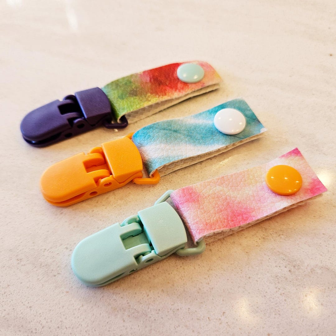 Tie-dye Tubie Clips-style 3, Set of 3 | G-tube Clips | Feeding Tube ...