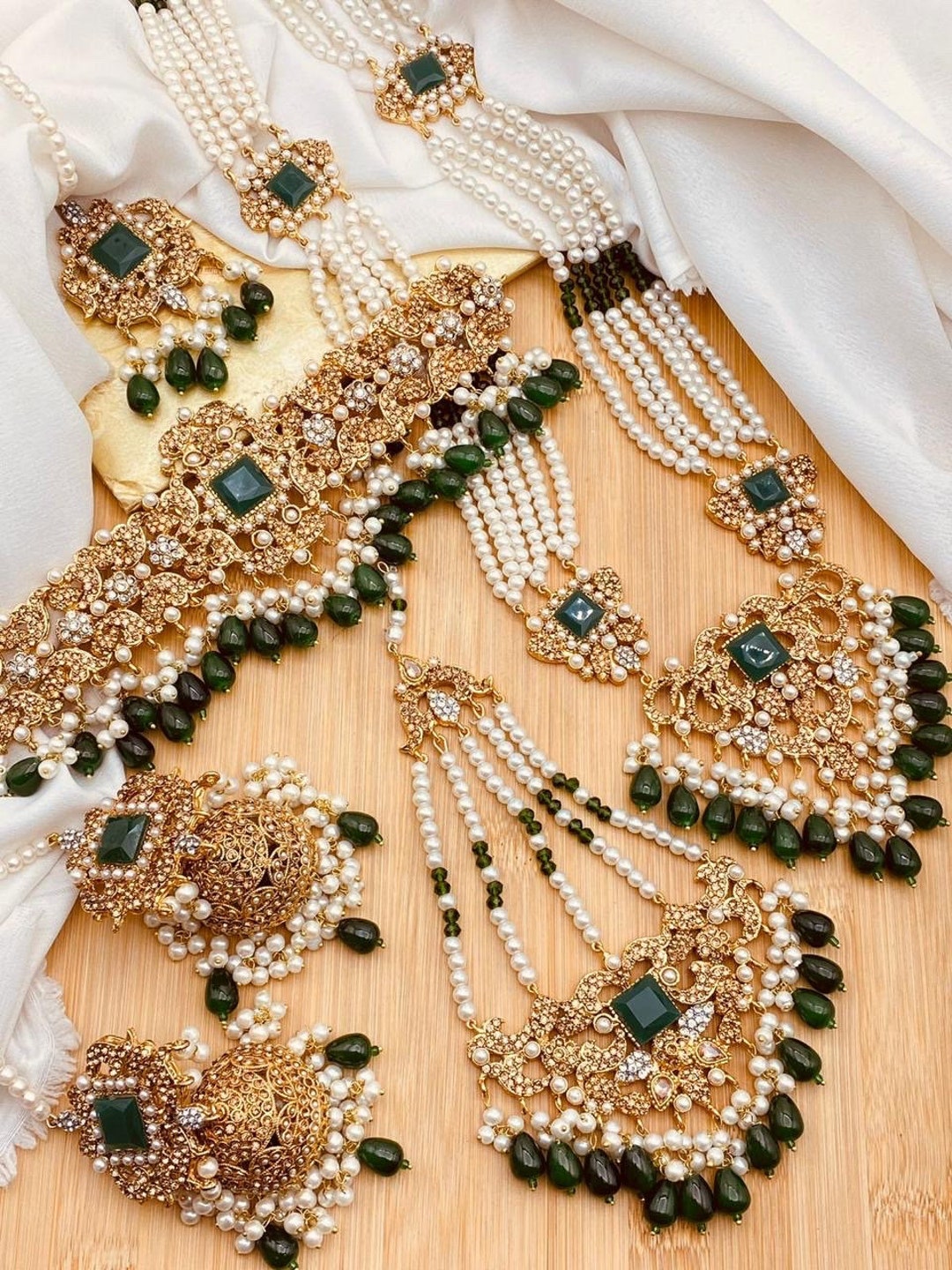 Kundan Bridal Set / Pakistani Jewelry / Indian Bridal Jewelry /indian ...