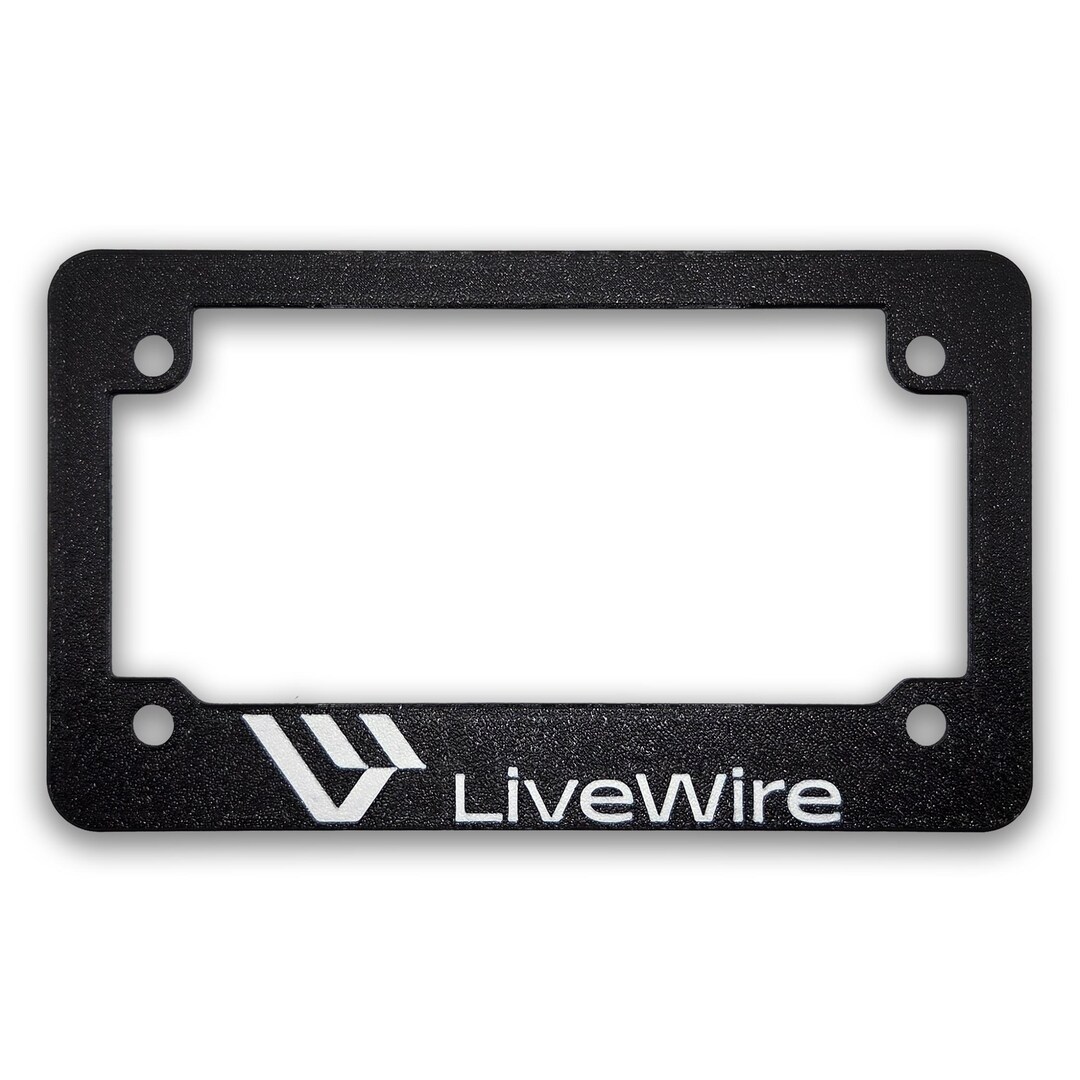For Harley Davidson Livewire Motorcycle Textured License Plate Frame ...