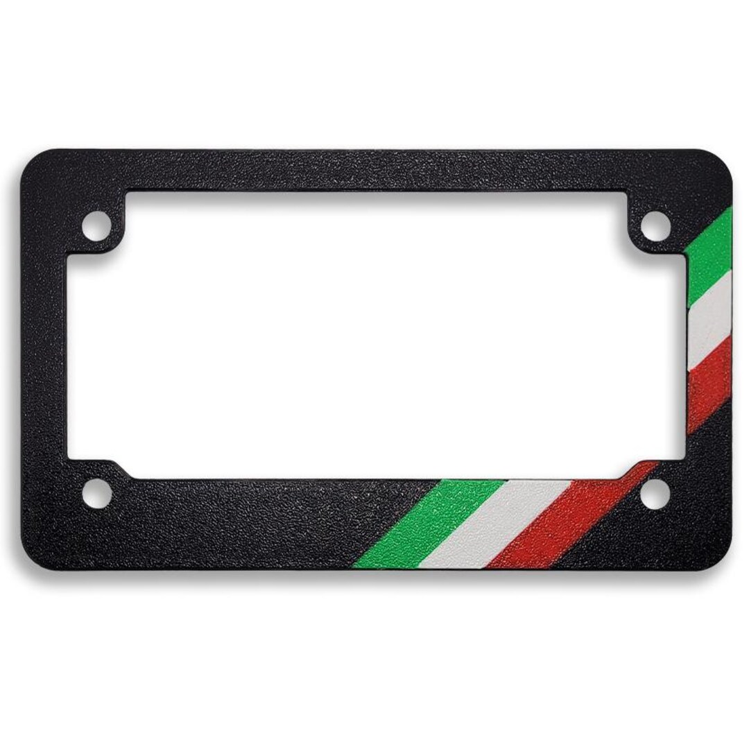 Italian Pride Textured Motorcycle License Plate Frame for Italian ...