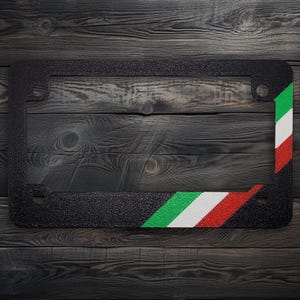 Italian Pride Textured Motorcycle License Plate Frame for Italian ...