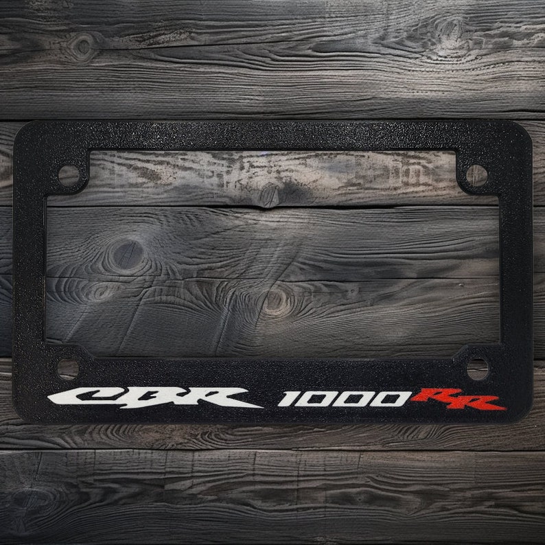CUSTOMIZABLE Textured License Plate Frame for Motorcycle - Etsy