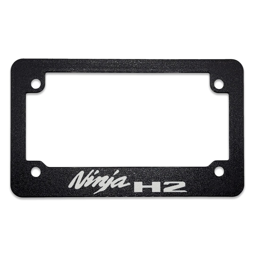 For Kawasaki Ninja H2 Motorcycle Textured License Plate Frame (ALL ...