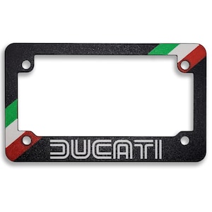 For Ducati Motorcycles Retro Textured Italian Flag Motorcycle License ...
