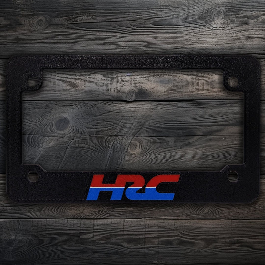 For Honda HRC Racing Textured Motorcycle License Plate Frame - Etsy
